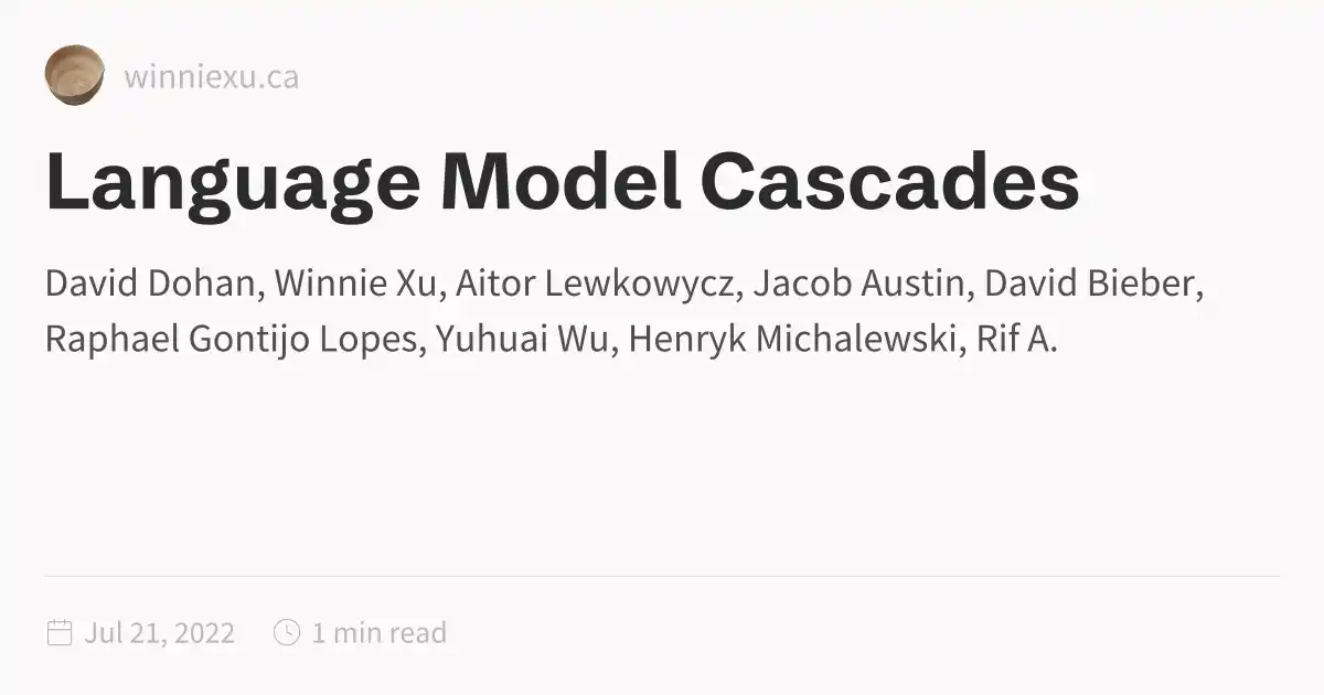 Language Model Cascades